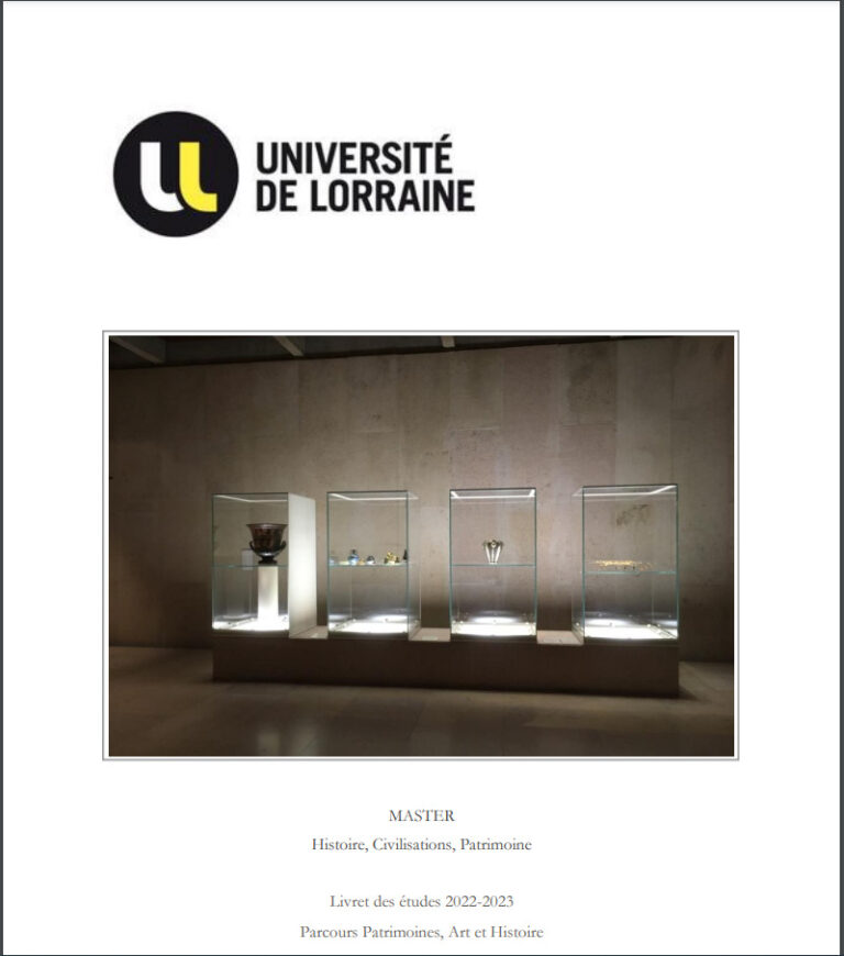 Master Valoriser les patrimoines historiques : territoires et ...